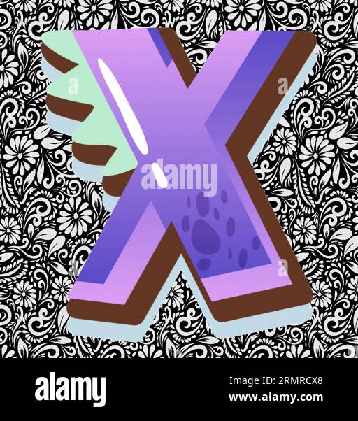 Alphabet Letter X, Alphabet Letter Design, Alphabet Letter illustration ...