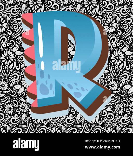 Alphabet Letter R, Alphabet Letter Design, Alphabet Letter illustration ...