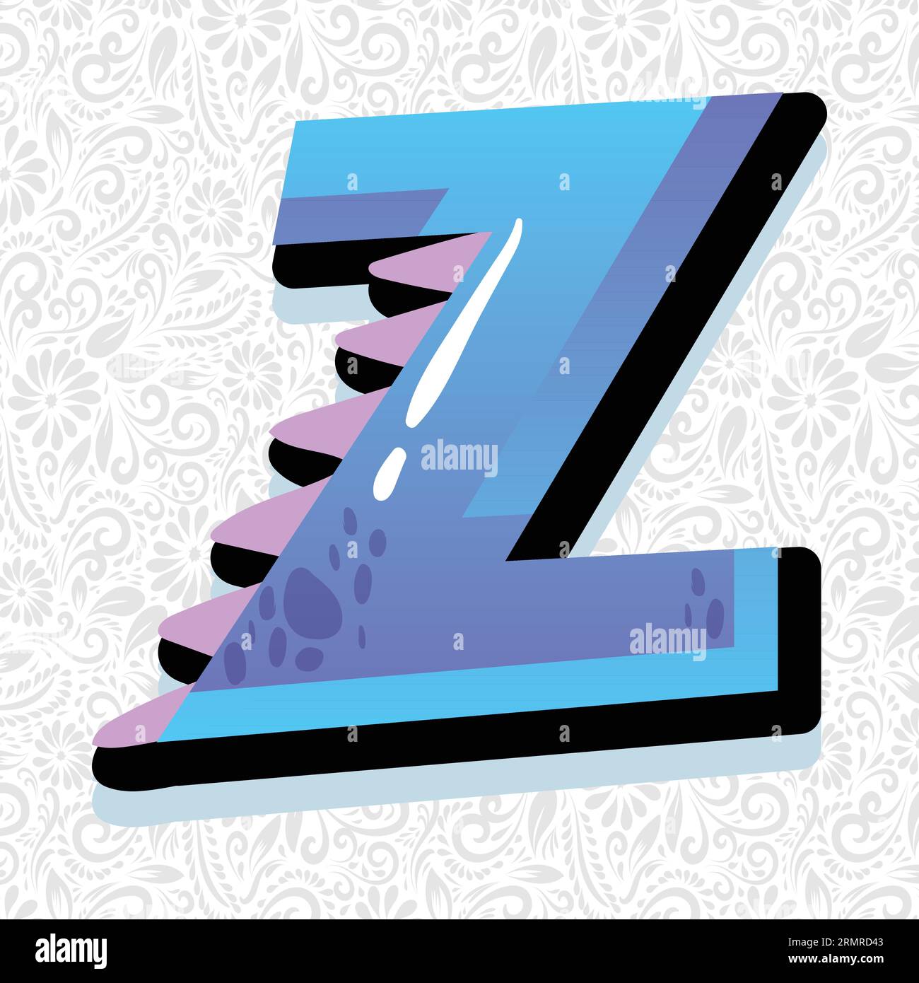 Alphabet Letter Z, Alphabet Letter Design, Alphabet Letter illustration ...