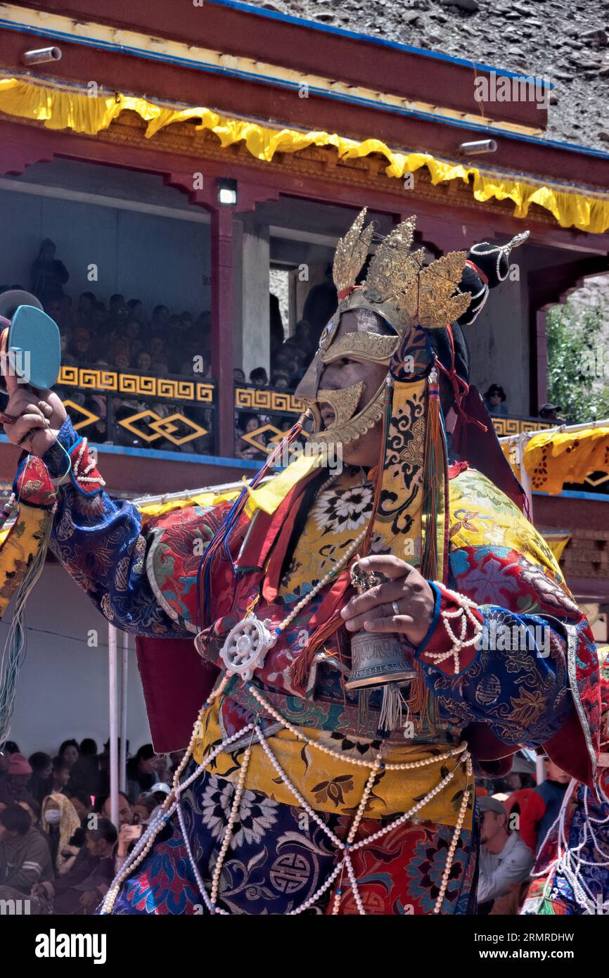 Masked monk dancing at the Takthok Tsechu festival, Sakti, Ladakh ...
