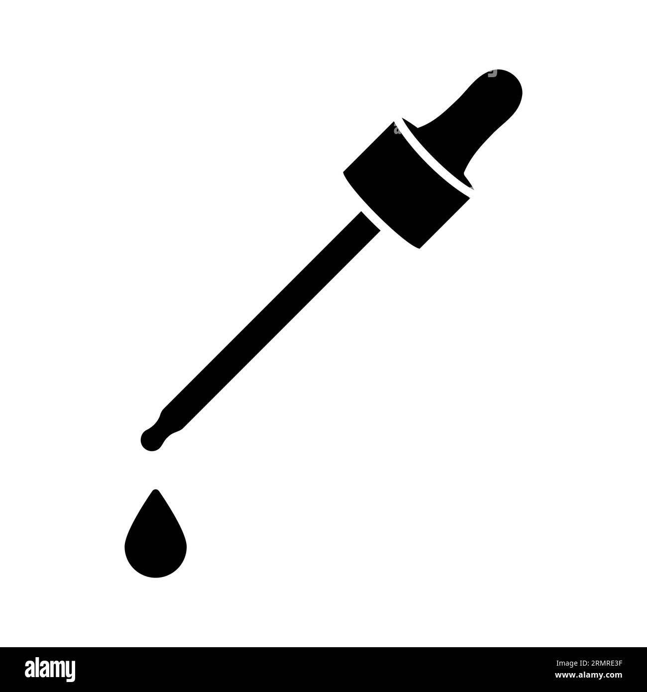Dropper line icon. Medicine dropper sign. Vector illustration isolated ...