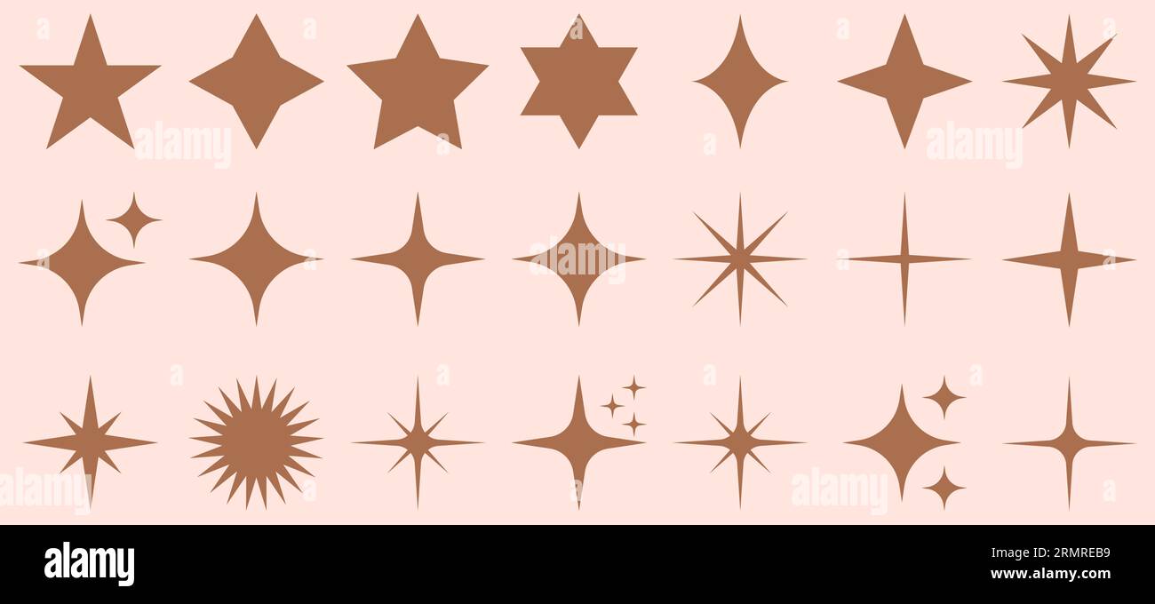 Set of magic star icons. Vector illustration Stock Vector Image & Art ...