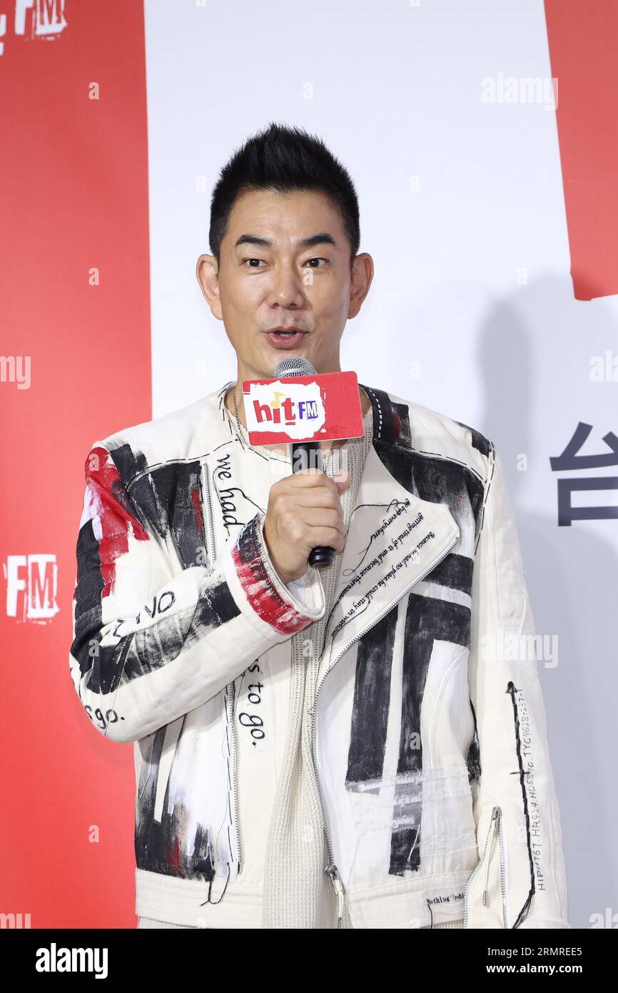 Taiwanese singer and actor Richie Jen promotes his new album in Taiwan ...