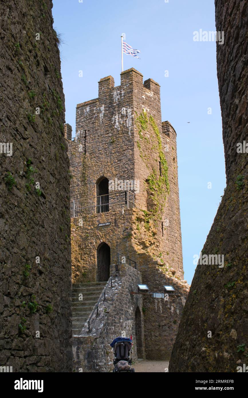 The Dungeon Tower at Pembroke Castle Stock Photo - Alamy