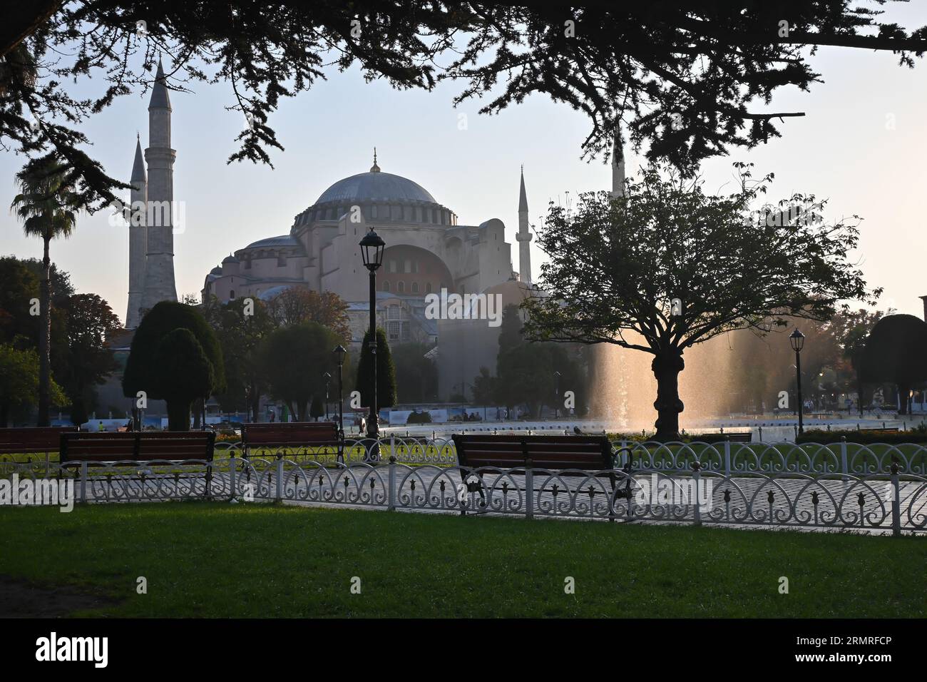 Hagia Sophia in Istanbul. Mosque on Sultanahmet Square Stock Photo - Alamy