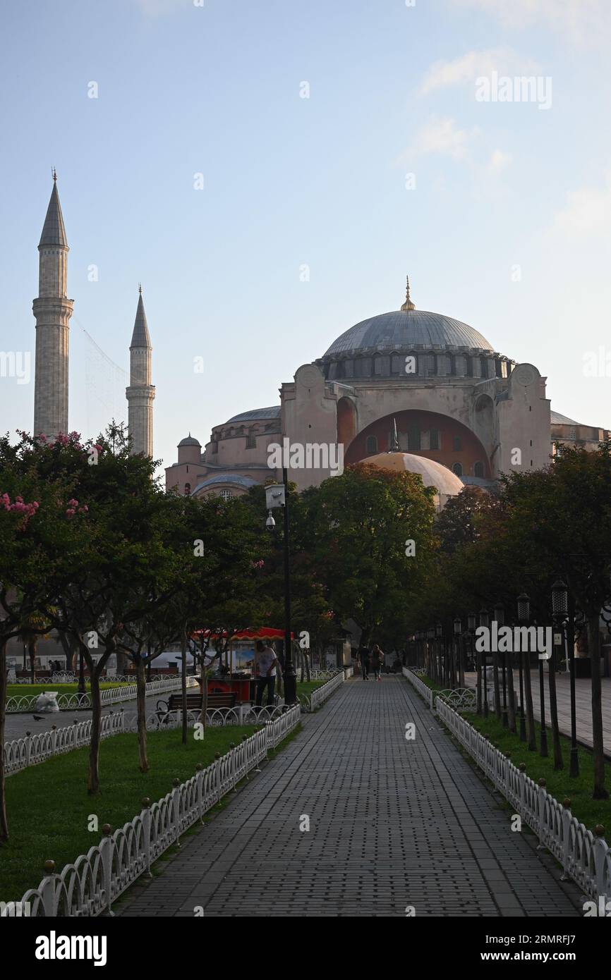 Hagia Sophia in Istanbul. Mosque on Sultanahmet Square Stock Photo - Alamy
