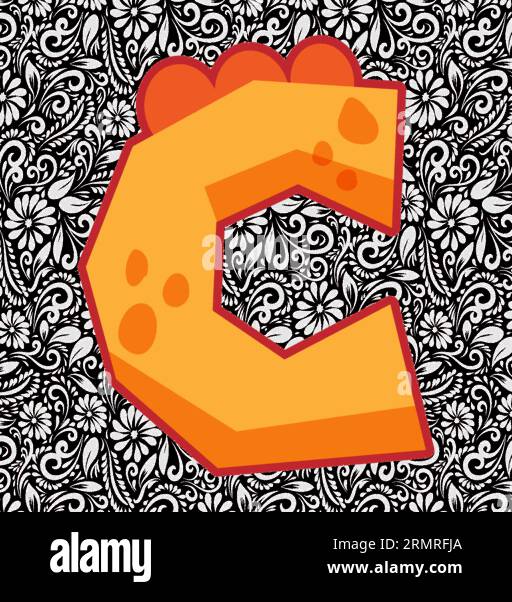 Alphabet Letter C, Alphabet Letter Design, Alphabet Letter illustration ...