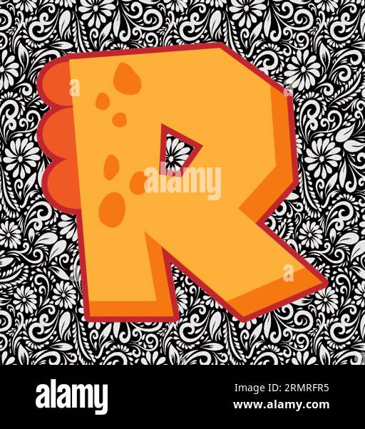 Alphabet Letter R, Alphabet Letter Design, Alphabet Letter illustration ...