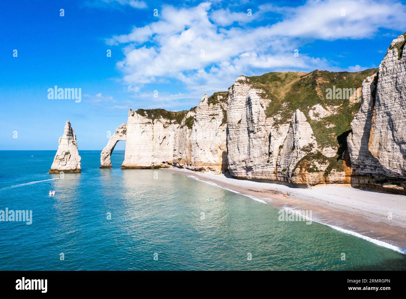 Aerial view etretat cliffs hi-res stock photography and images - Alamy