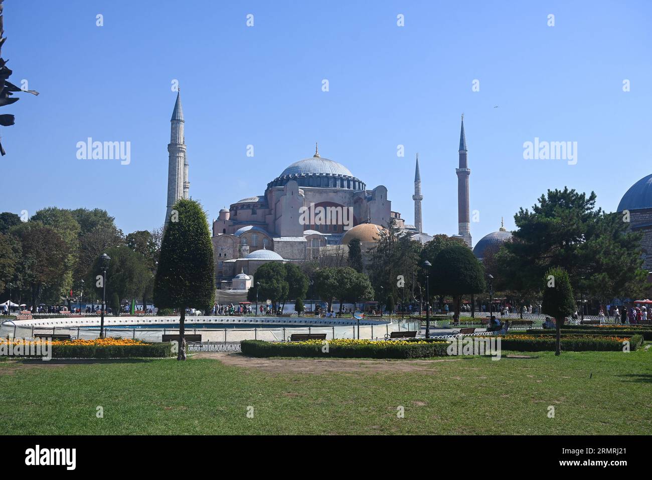 Hagia Sophia in Istanbul. Mosque on Sultanahmet Square Stock Photo - Alamy
