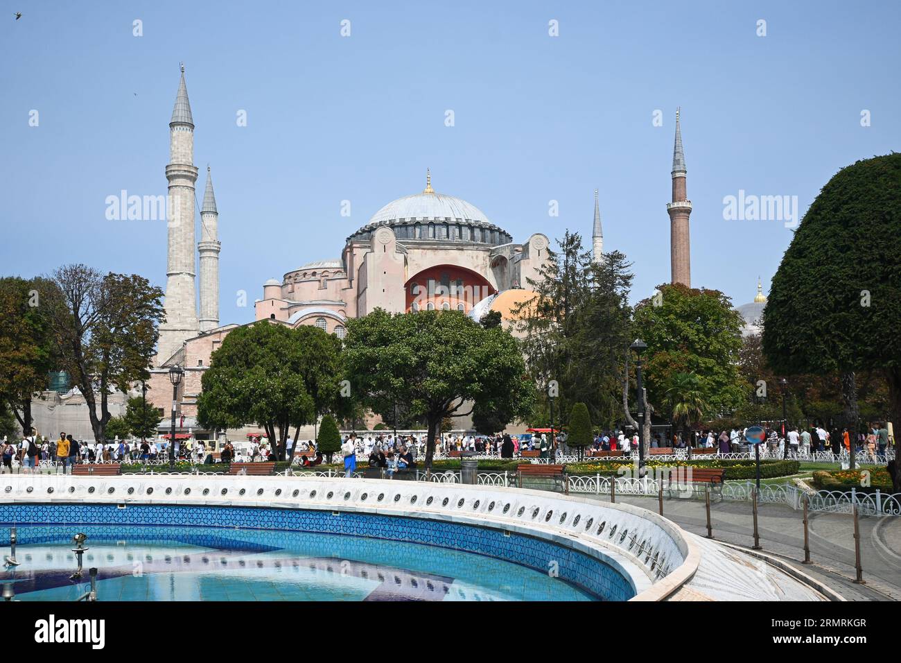 Hagia Sophia in Istanbul. Mosque on Sultanahmet Square Stock Photo - Alamy