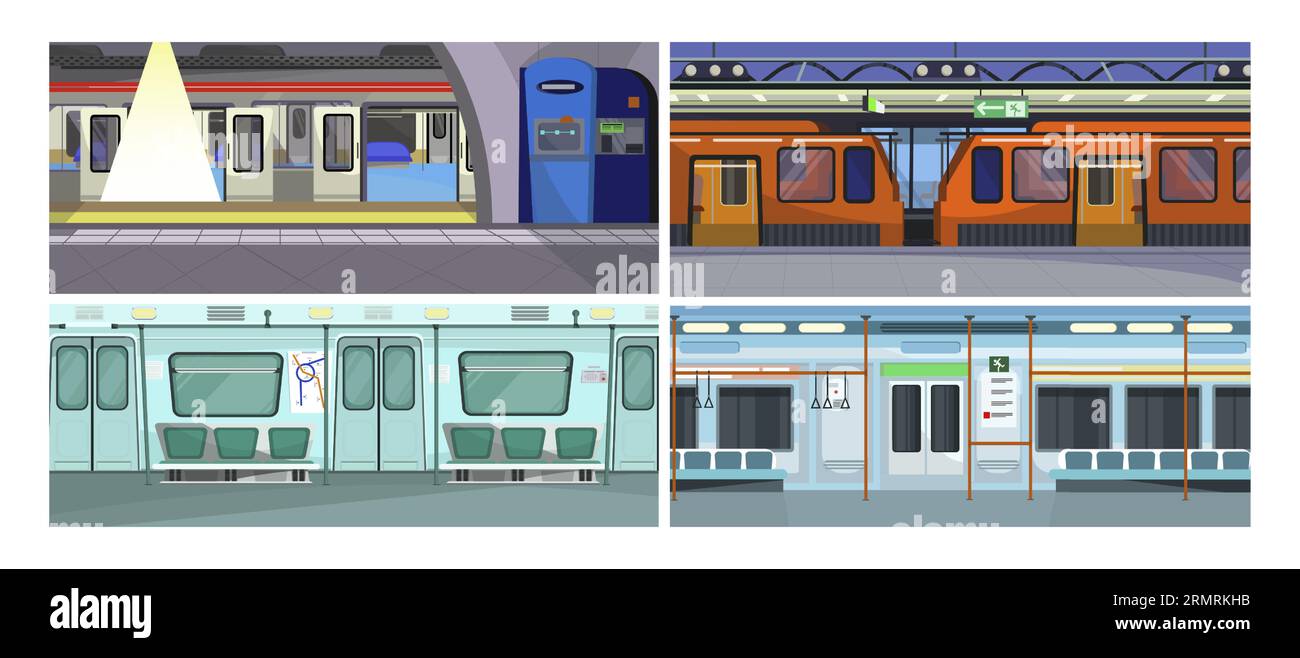Trains flat vector illustration set Stock Vector Image & Art - Alamy