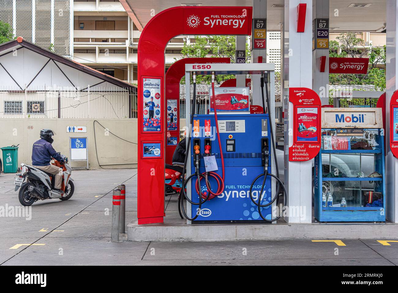 Bangkok, Thailand. 30th Aug, 2023. An ESSO gas station is seen in Bangkok. Esso gas station in ...