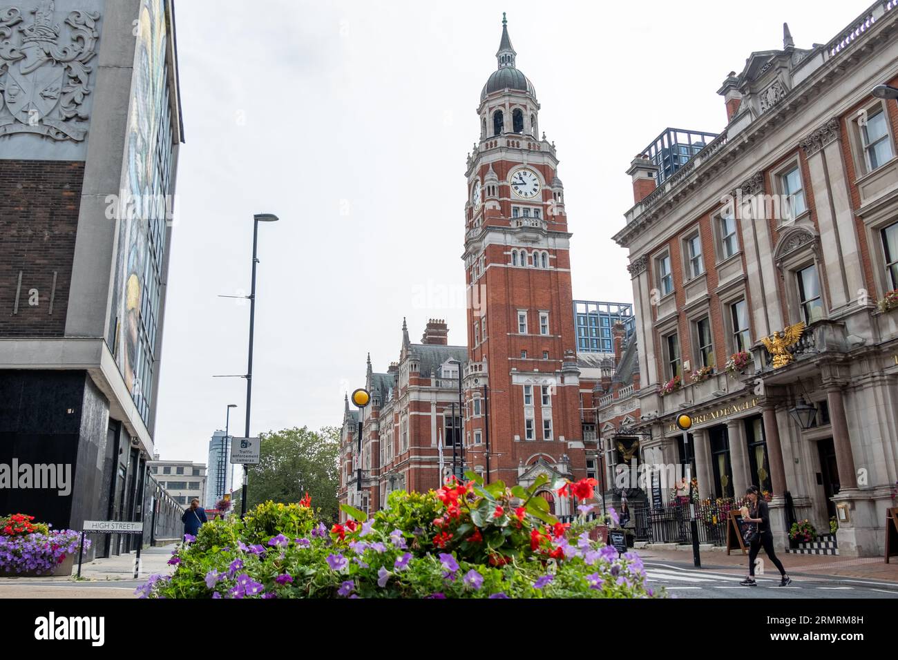 CROYDON, LONDON- AUGUST 29, 2023: Croydon Town Hall- council building ...