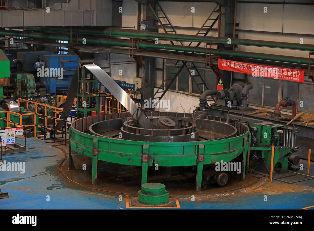 Cold rolling line in an iron and steel company, China Stock Photo - Alamy