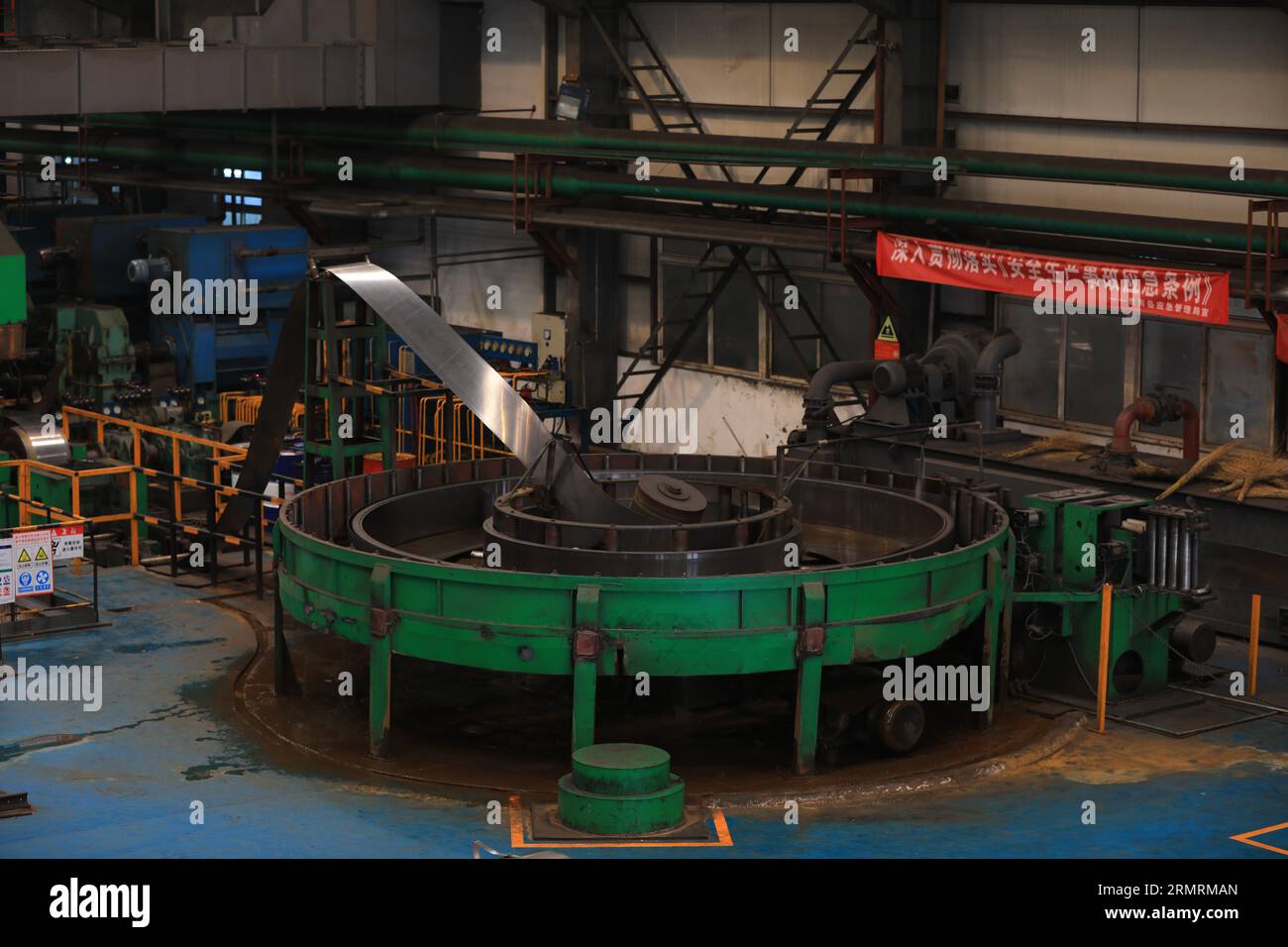 Cold rolling line in an iron and steel company, China Stock Photo - Alamy