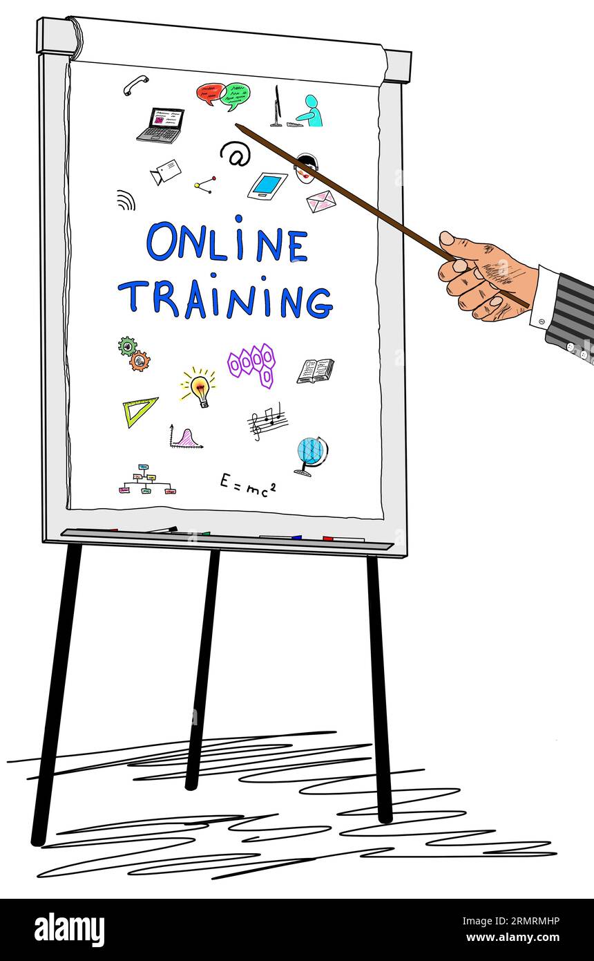 Online university concept chart Cut Out Stock Images & Pictures - Alamy