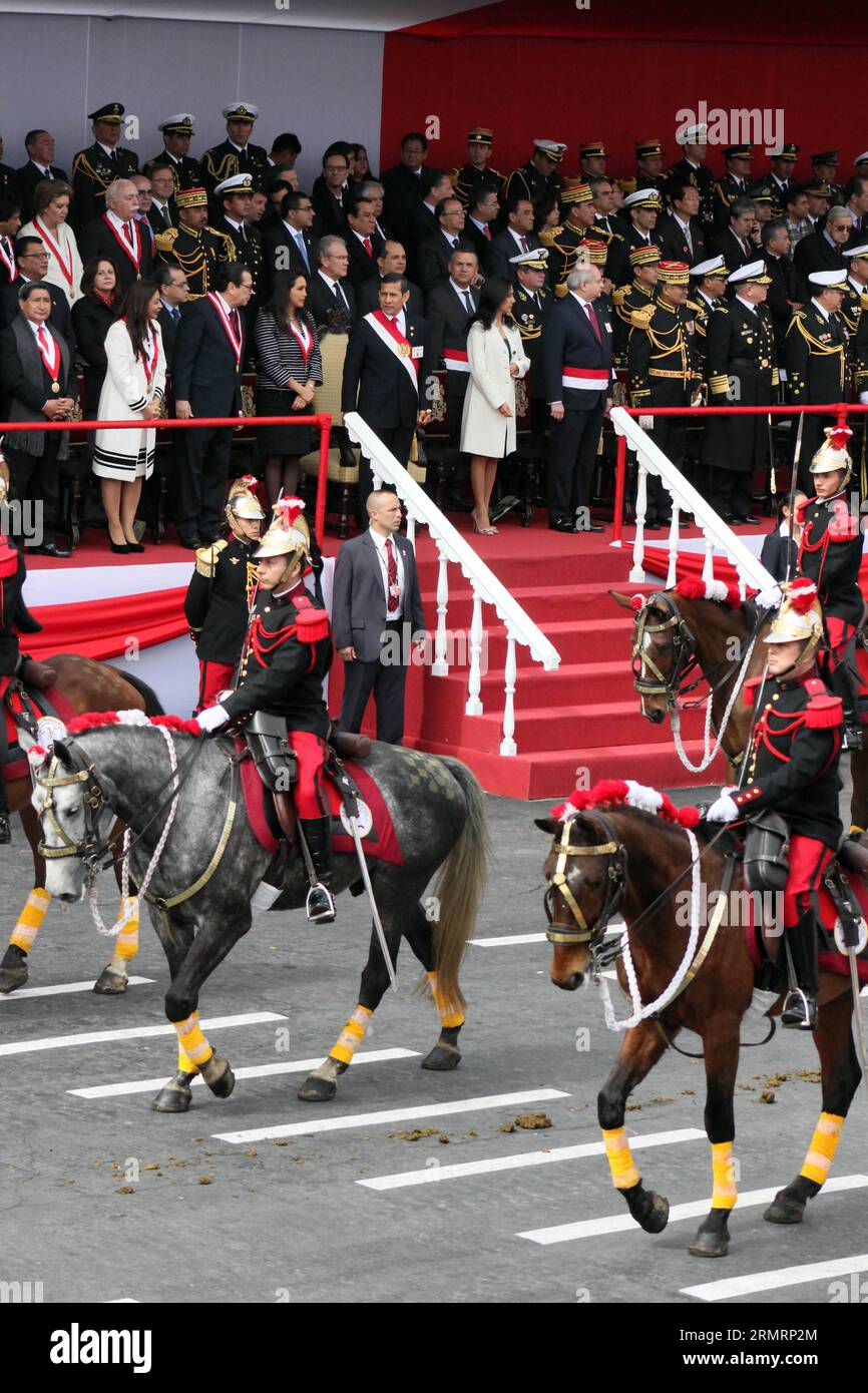 (140729) -- LIMA, July 29, 2014 / The picture taken on July 29, 2014 ...