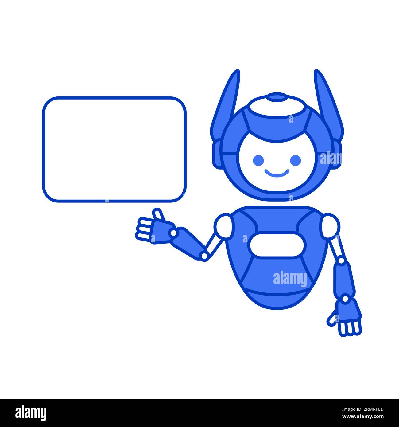 Robot hand holding blank sign hi-res stock photography and images - Alamy