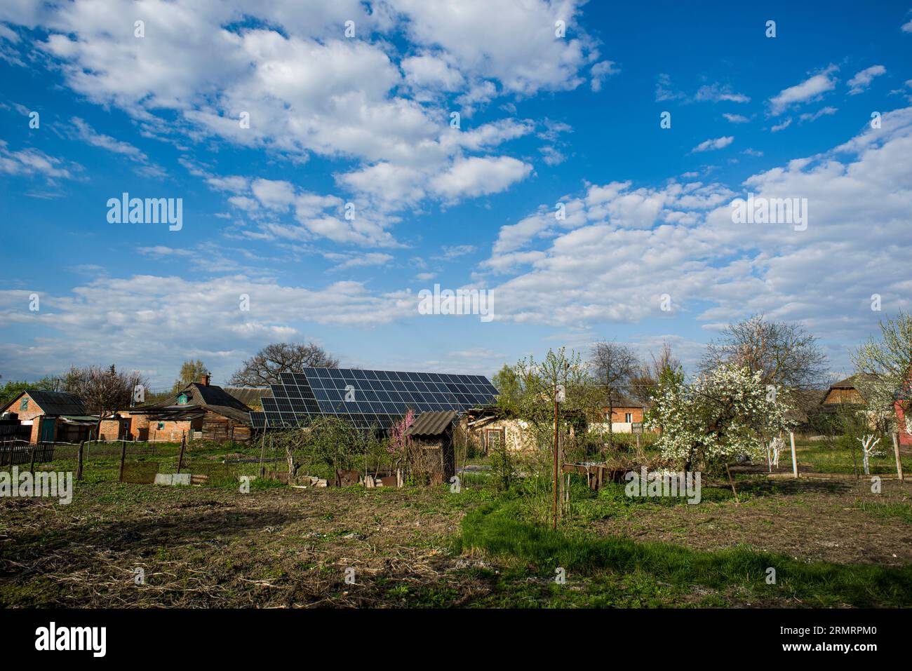 Small private electricity generation station in Romny, Ukraine Stock ...
