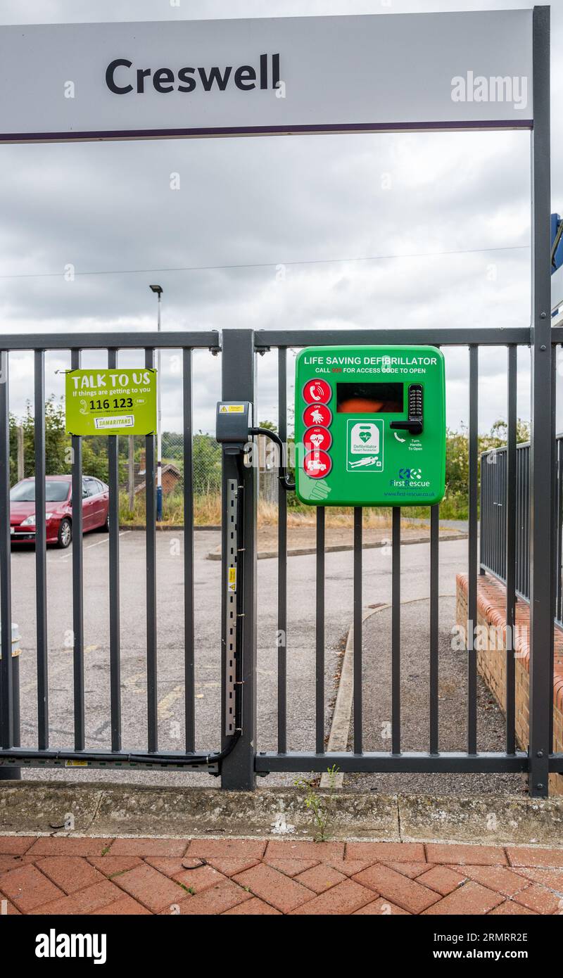 Life saving defibrillator in a key pad locked external waterproof case ...