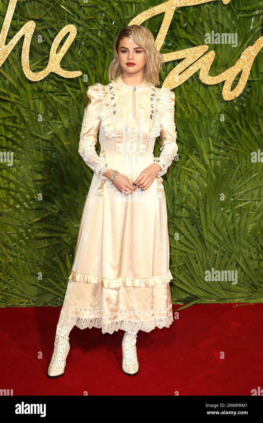 Selena Gomez attends The Fashion Awards 2017 at Royal Albert Hall in ...