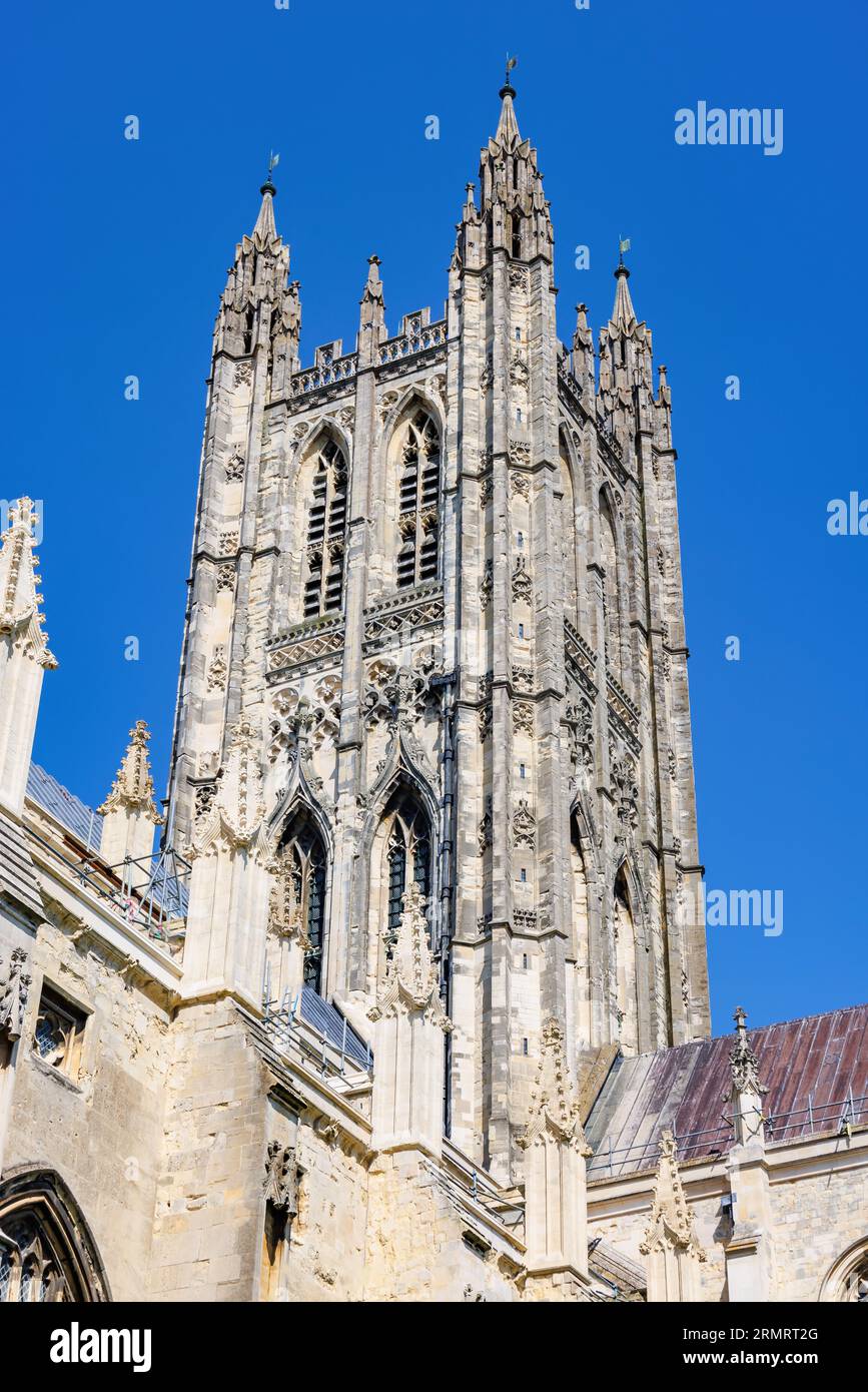 The Bell Harry Tower of Canterbury Cathedral, in Cambridgeshire, Kent ...