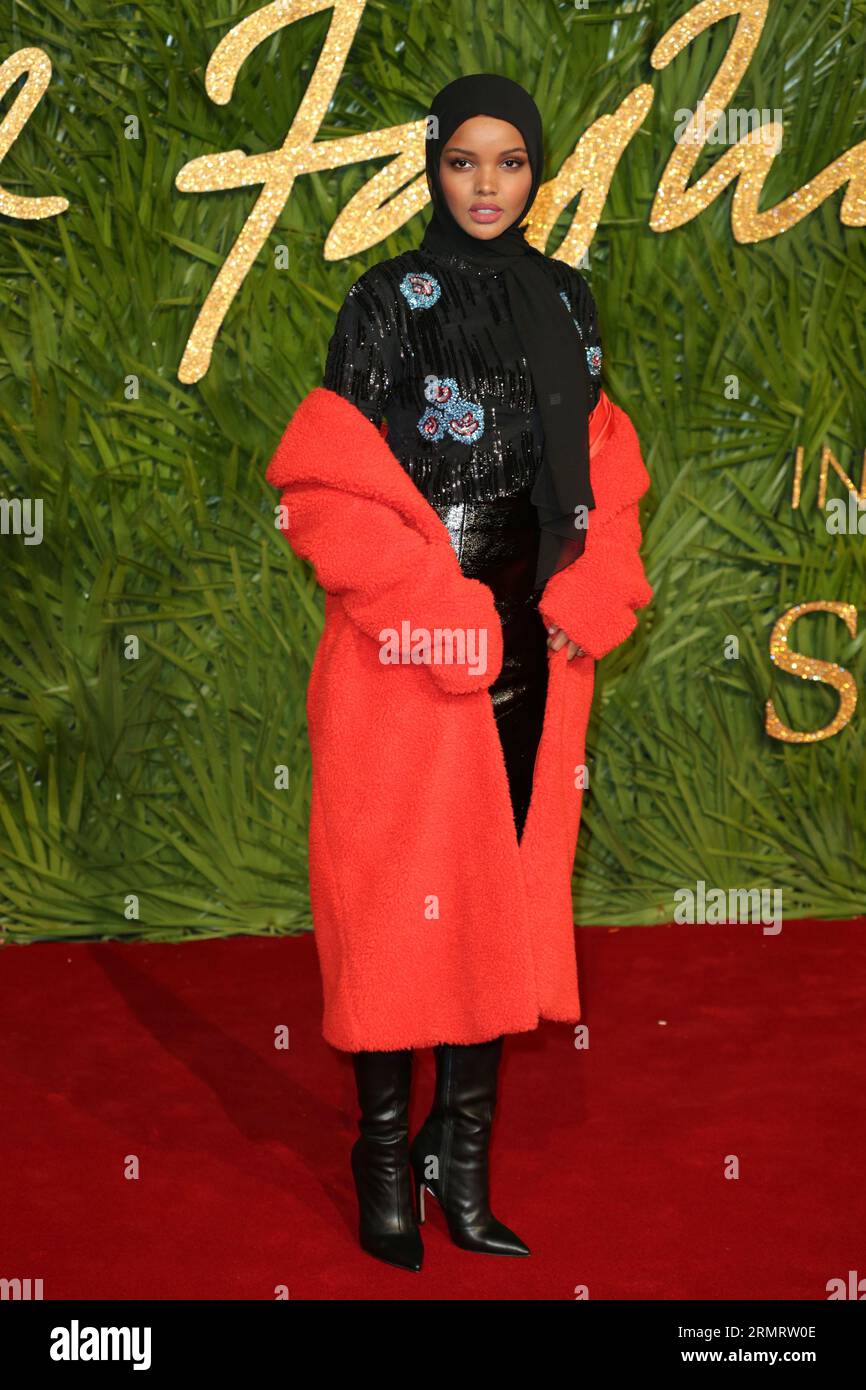 Halima Aden attends The Fashion Awards 2017 at Royal Albert Hall in ...