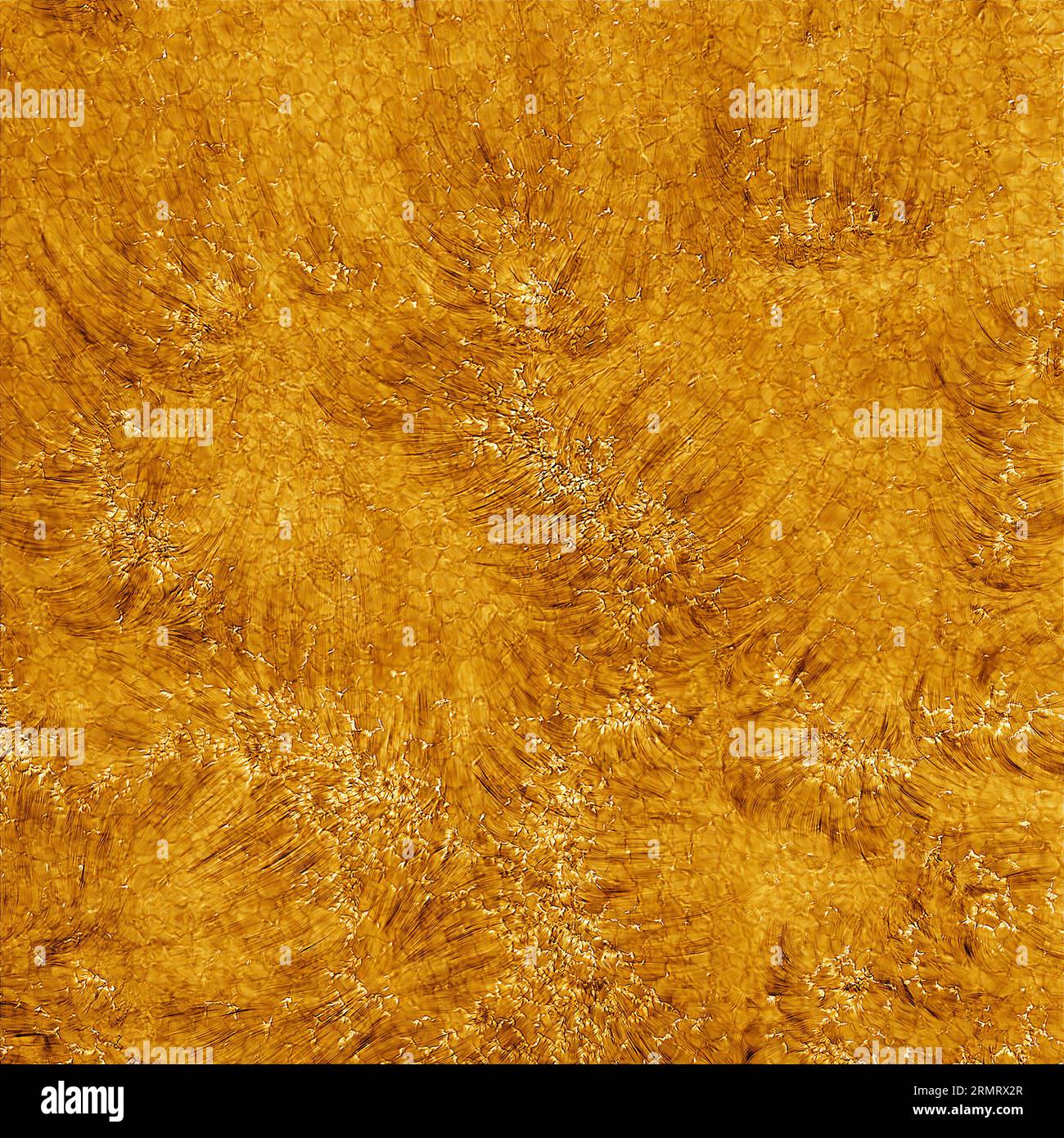 Abstract patterns of sun surface . Raw image provided by NSO/AURA/NSF ...
