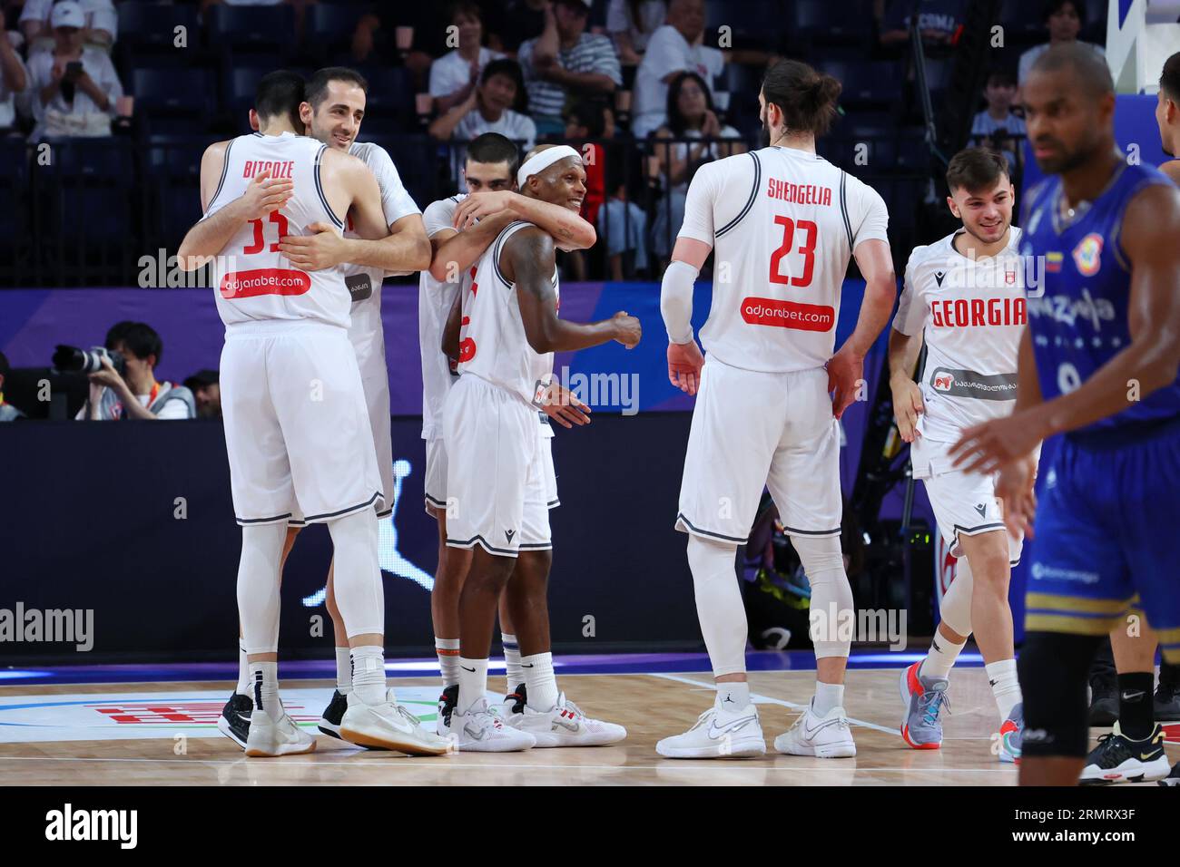 Okinawa Arena, Okinawa, Japan. 30th Aug, 2023. Georgia team group ...