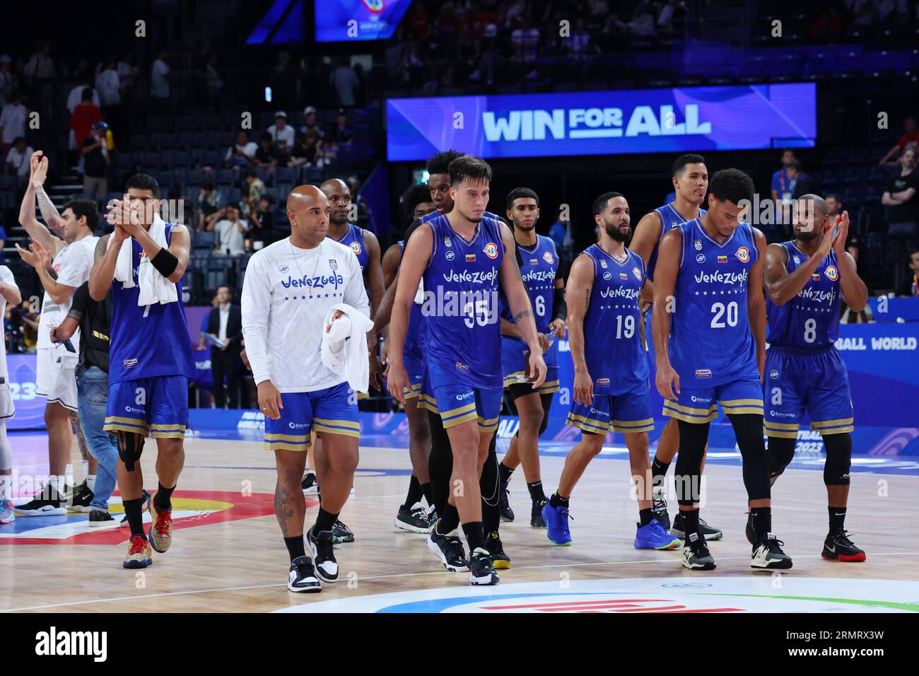 Okinawa Arena, Okinawa, Japan. 30th Aug, 2023. Venezuela team group ...