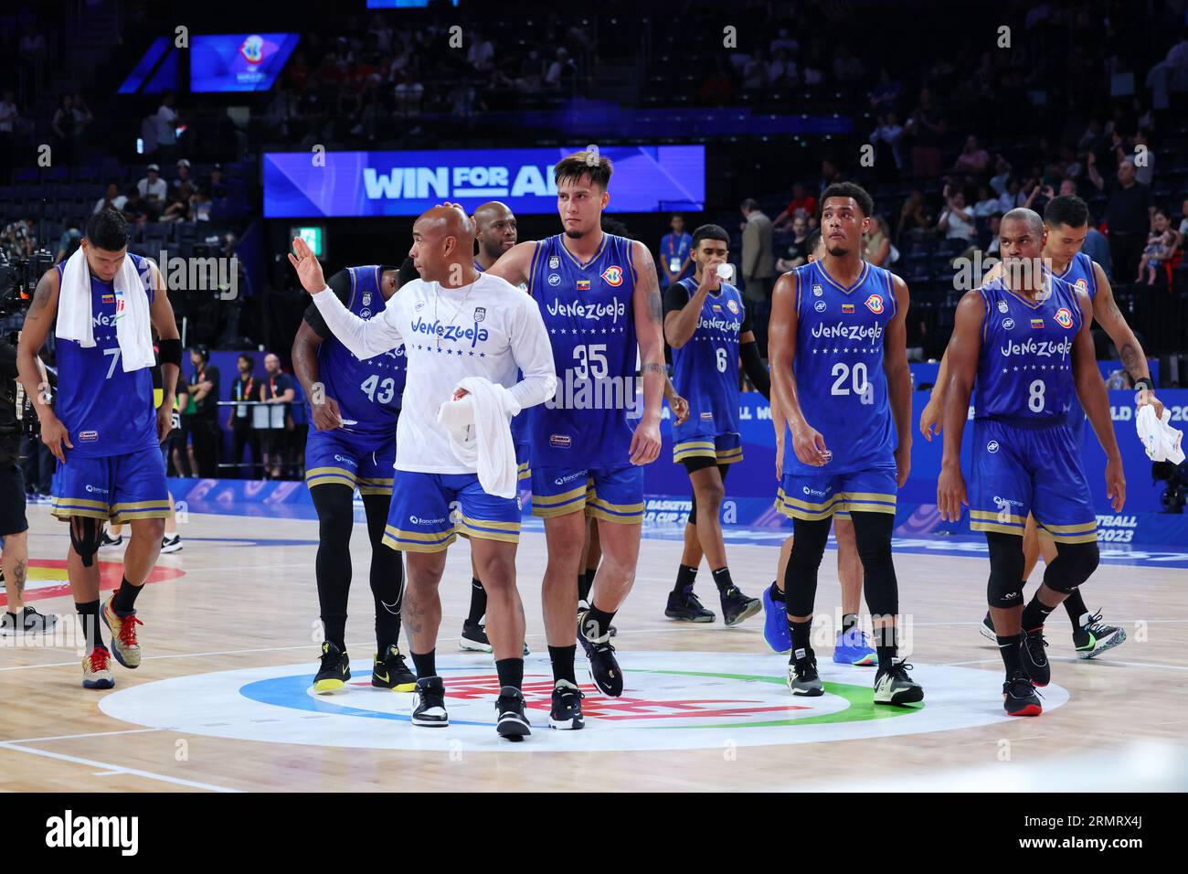 Okinawa Arena, Okinawa, Japan. 30th Aug, 2023. Venezuela team group ...