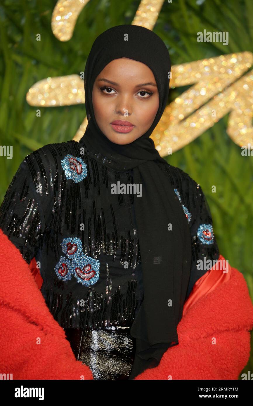 London, UK. 04th Dec, 2017. Halima Aden attends The Fashion Awards 2017 ...