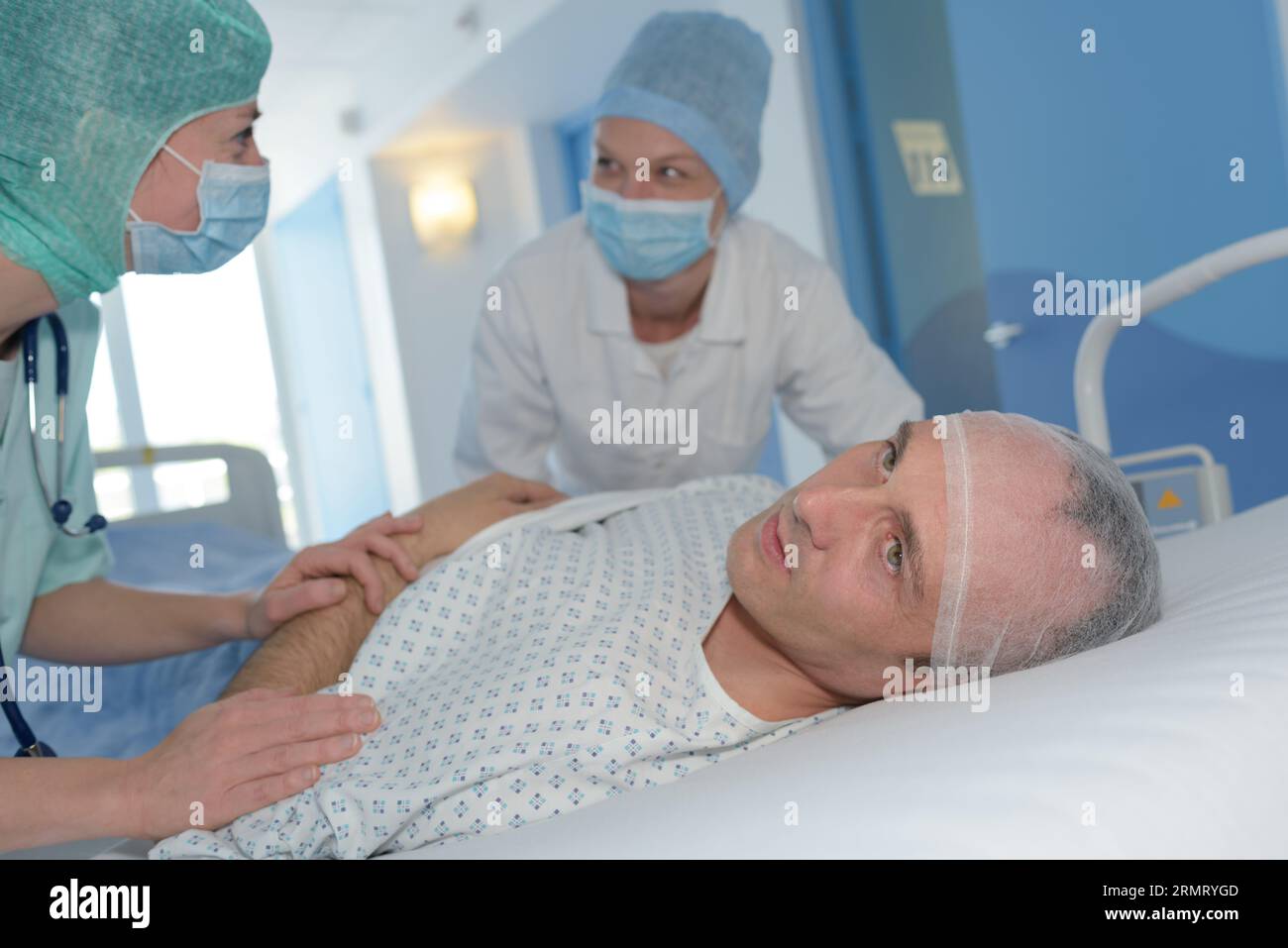 Disabled young man hospital bed hi-res stock photography and images - Alamy