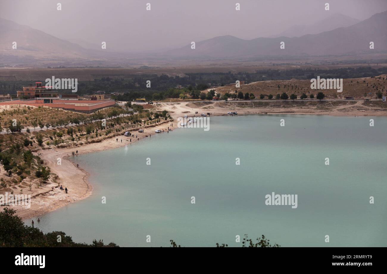 (140807) -- KABUL, Aug. 7, 2014 -- A view of Qargha Lake is seen in ...