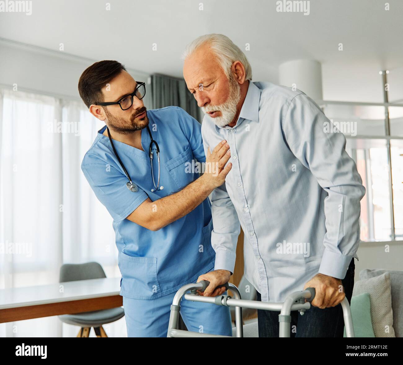 nurse doctor senior care caregiver help walker assistence retirement ...