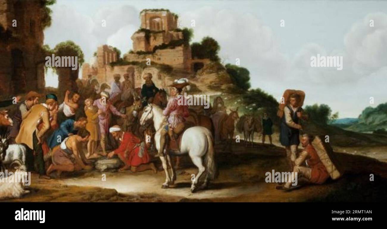 Joseph sold to the Medianites by his brothers (Genesis 37: 28) 1629 by ...