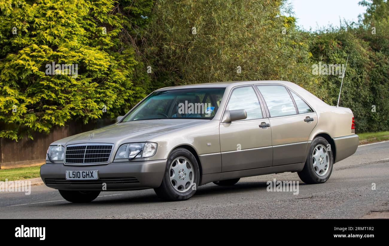 Whittlebury,Northants,UK -Aug 27th 2023: 1993 Mercedes Benz 500 sel car ...