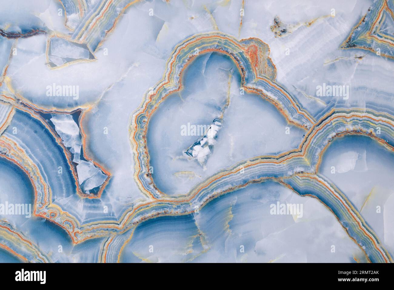 detail of a translucent slice of natural quartz agate marble stone ...