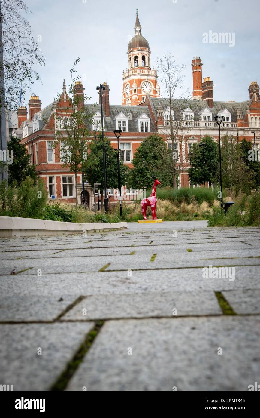 CROYDON, LONDON- AUGUST 29, 2023: Croydon Town Hall- council building ...