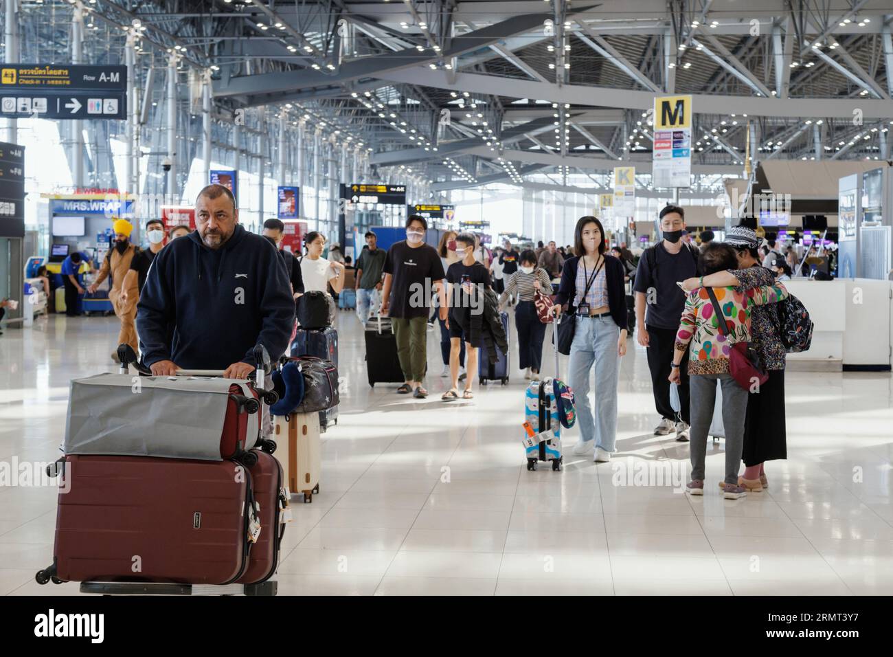 Bangkok, Thailand - September 9, 2023 : europe and asia traveler ...