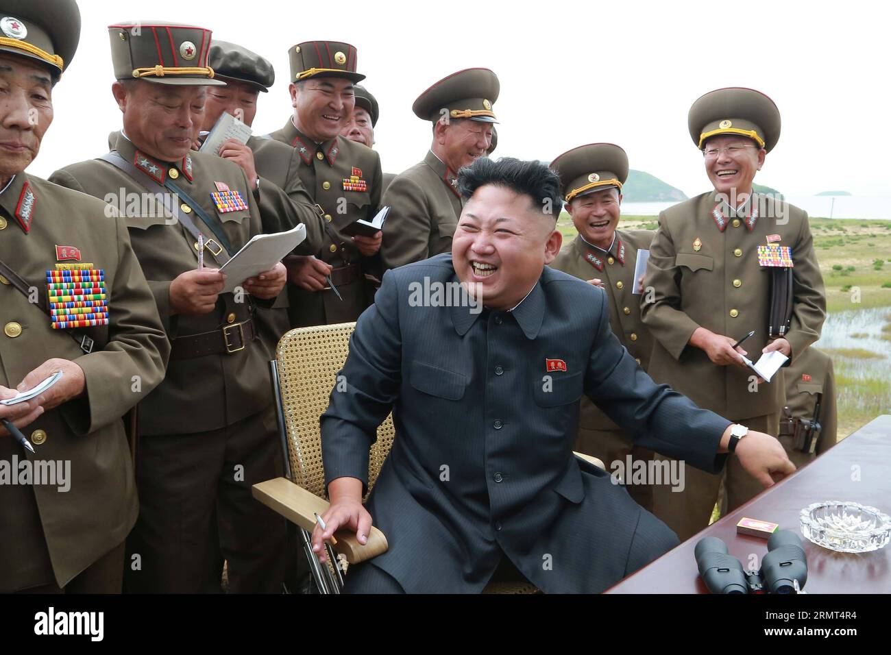 140815 -- PYONGYANG, Aug. 15, 2014 -- The photo provided by on Aug. 15 ...