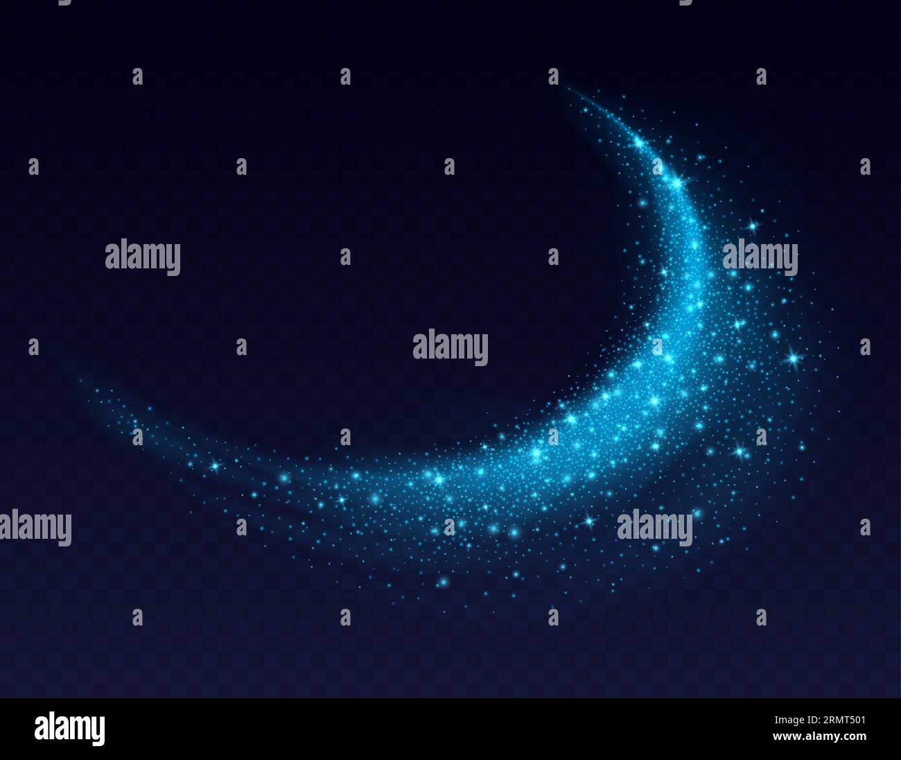 Blue dust cloud with sparkles isolated on dark background Stock Vector ...