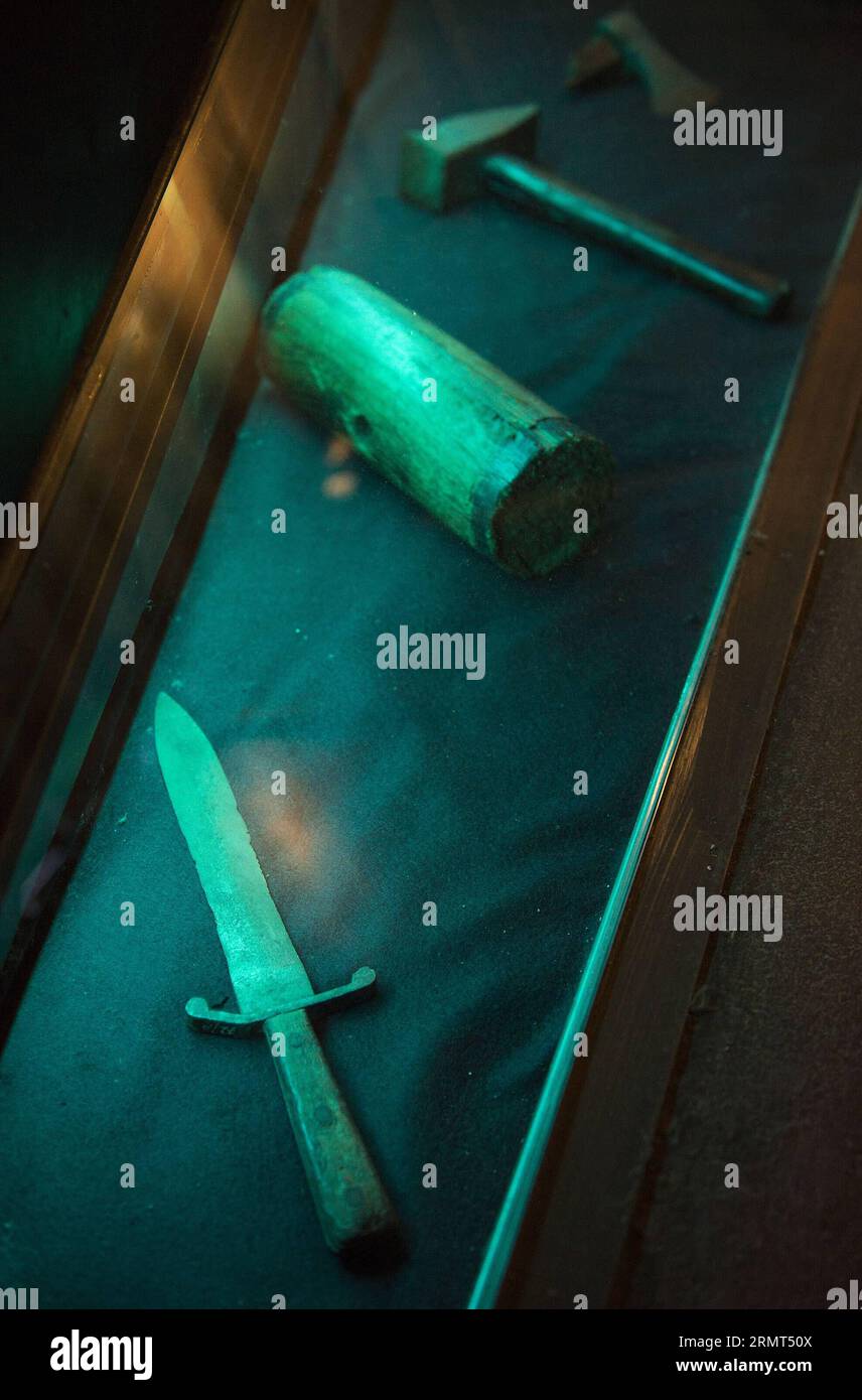 (140816) -- JASENOVAC, Aug. 16, 2014 -- Tools used for killing inmates ...