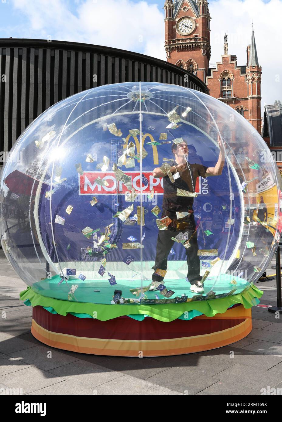 EDITORIAL USE ONLY Joey Essex tries McDonald's new interactive MONOPOLY ...