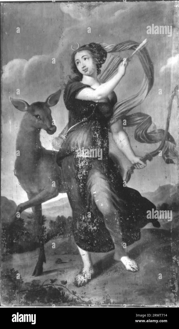 Diana, the hunting goddess between 1610 and 1684 by Jacob Potma Stock ...