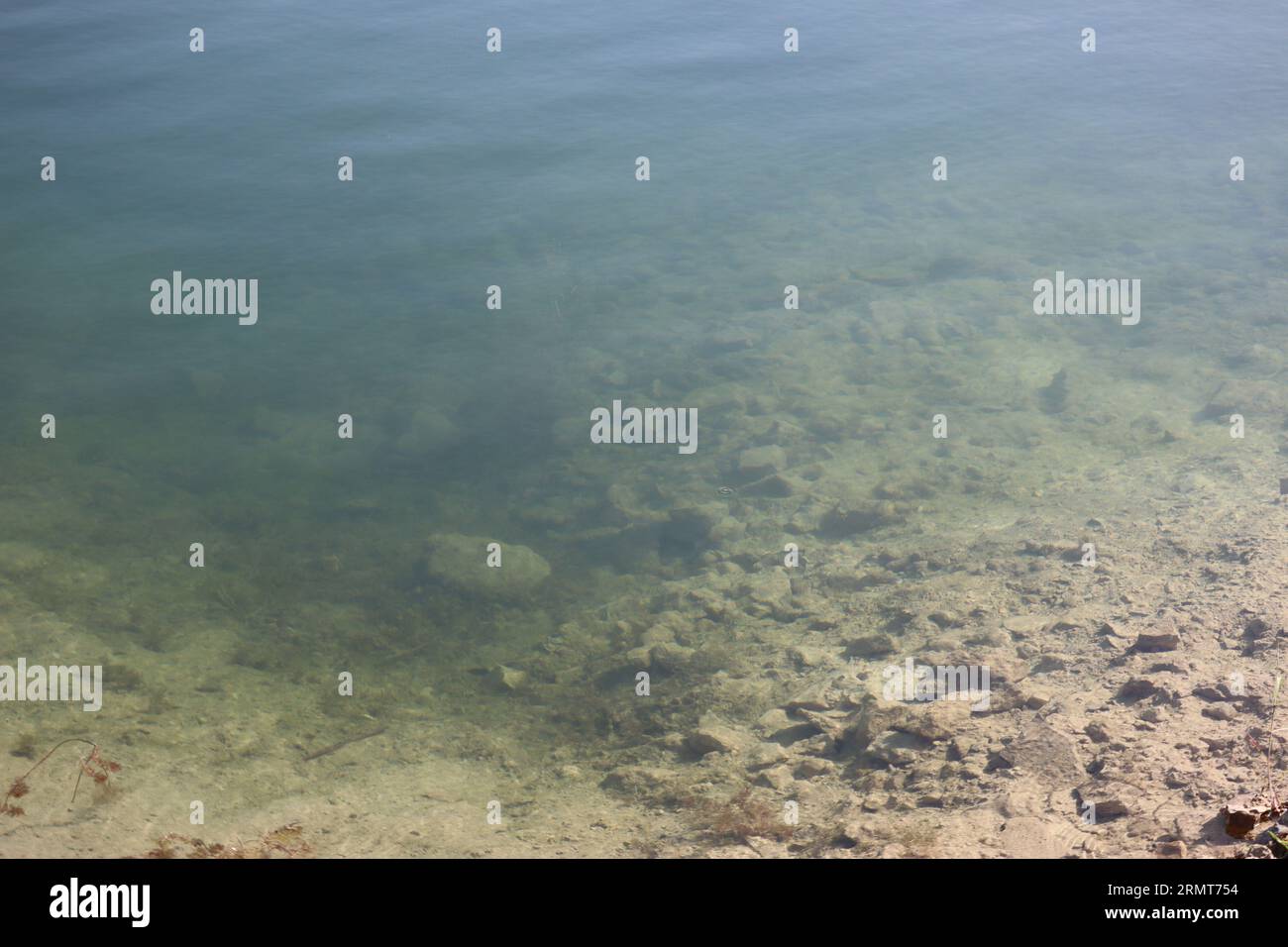 Water with dangerous Shallow water zone Stock Photo - Alamy