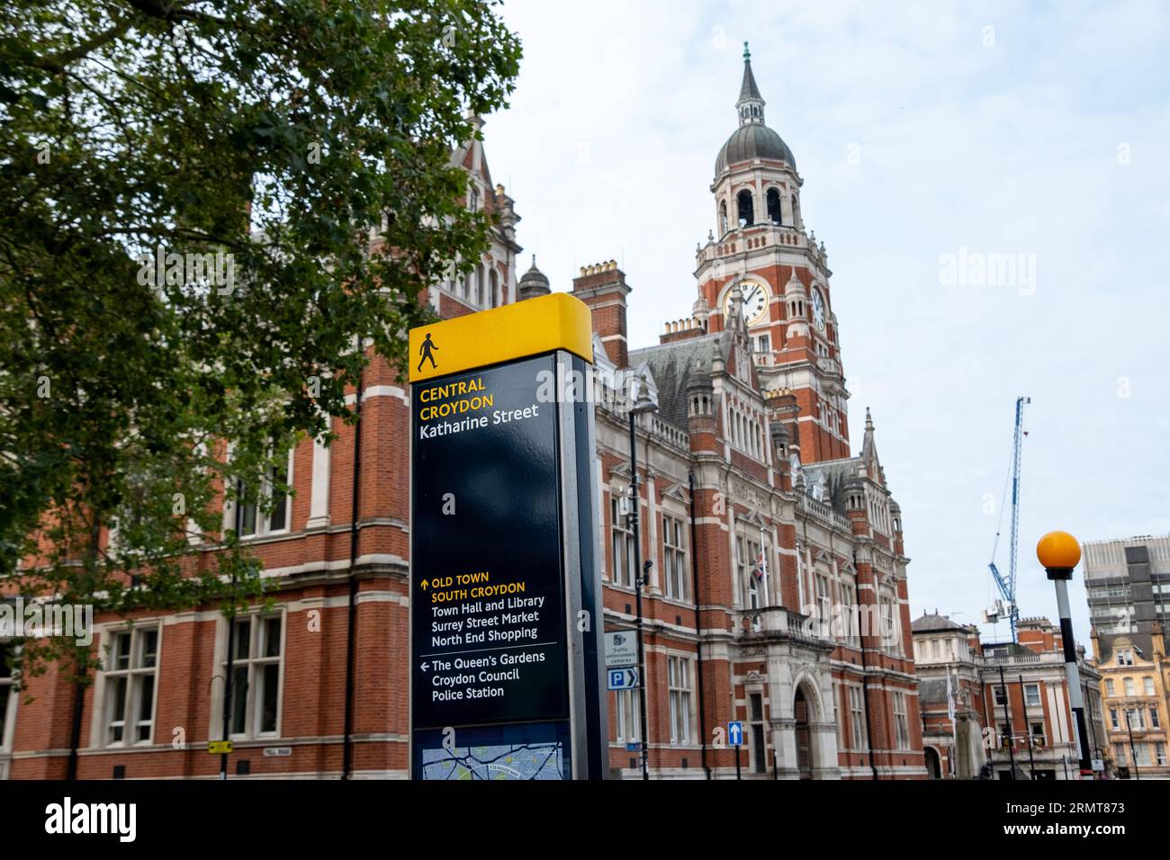 CROYDON, LONDON- AUGUST 29, 2023: Croydon Town Hall- council building ...