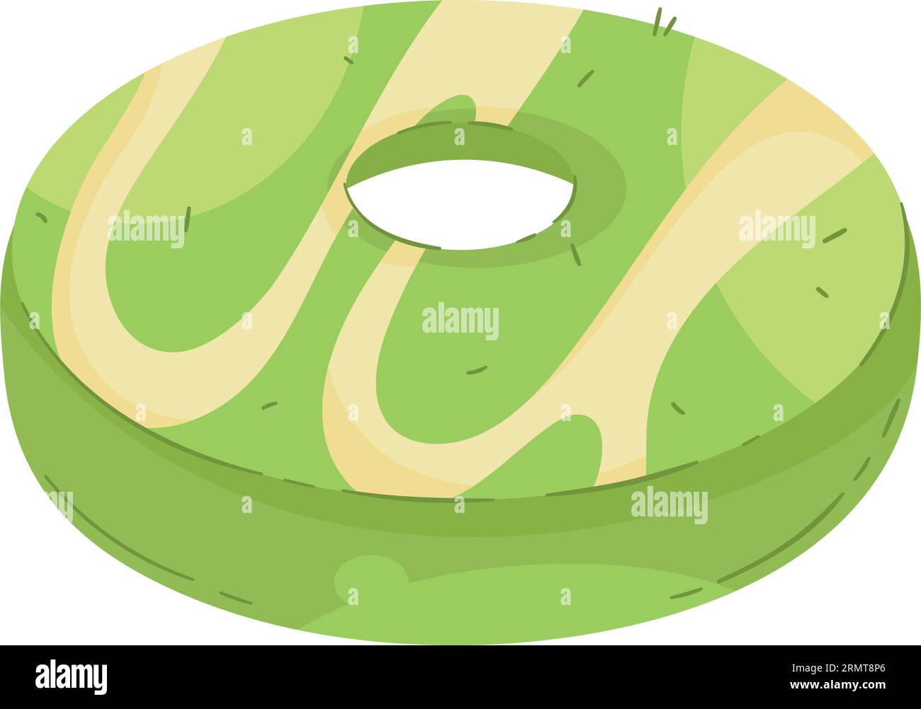 matcha tea donut vector isolated Stock Vector Image & Art - Alamy