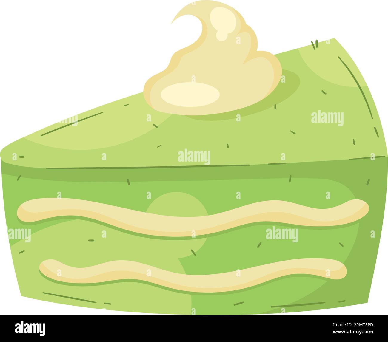 matcha tea cake vector isolated Stock Vector Image & Art - Alamy